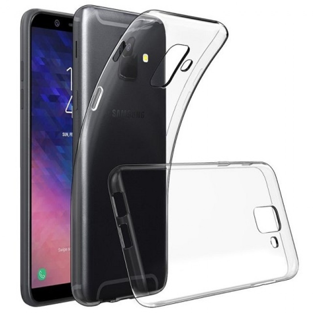 Capa Silicone Samsung Galaxy A6 2018 Transparente Capa Silicone Samsung Galaxy A6 2018 Transparente
